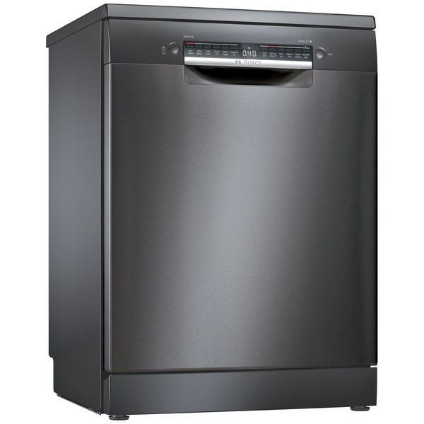 Bosch 60cm Series 4 Freestanding Black Inox Dishwasher SMS4HVB01A ...