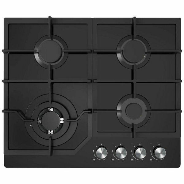 Midea 60cm Gas Cooktop with Wok Black Glass 60G40ME084-GFT | Appliances ...